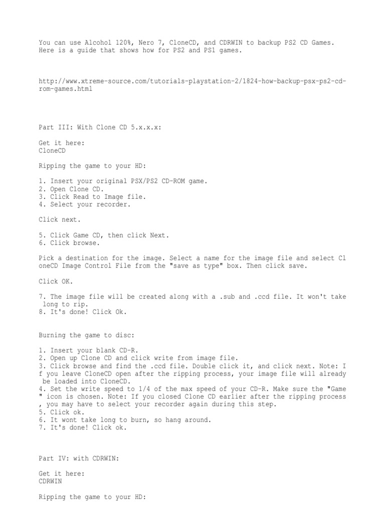 Backup PS2 Games | PDF | Compact Disc | Cd Rom