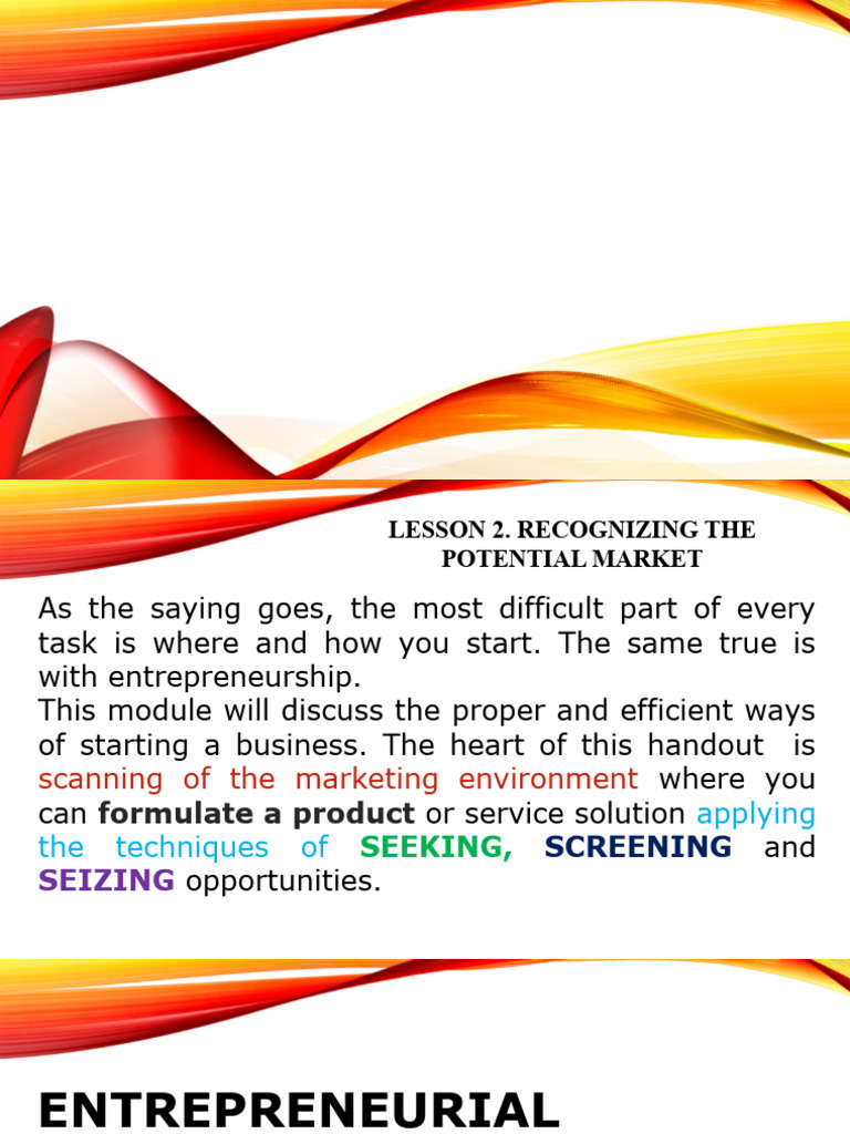 Recognizing Potential Market | PDF | Business