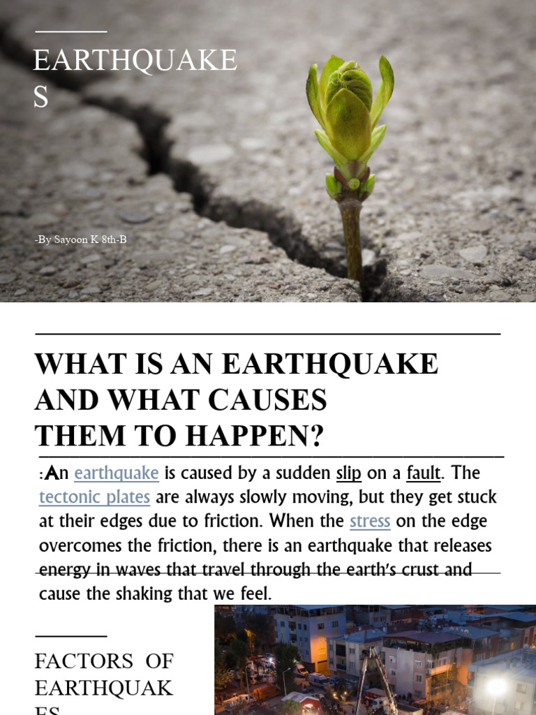 Earthquake Causes and Effects Guide | PDF | Earthquakes | Fault (Geology)