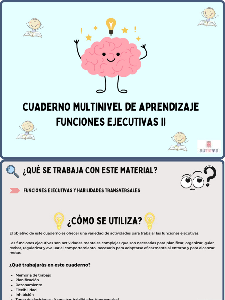 CUADERNO DE TRABAJO DE FUNCIONES EJECUTIVAS II Auticmo | PDF | Cocina ...