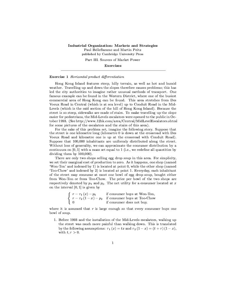 exercises_3 | PDF | Economic Equilibrium | Economic Surplus