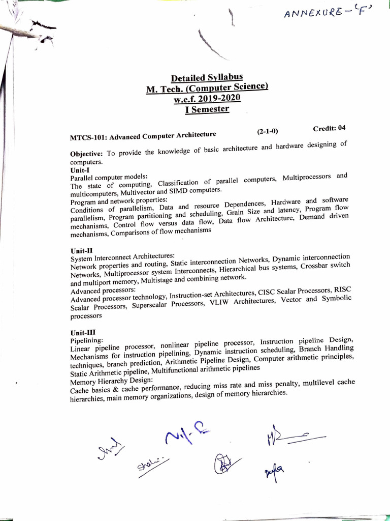 Detailed Syllabus M. Tech (CS) | PDF | Cloud Computing | Computer Network