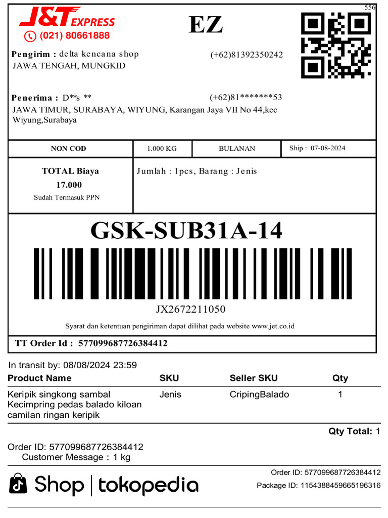 Contoh Print Label | PDF