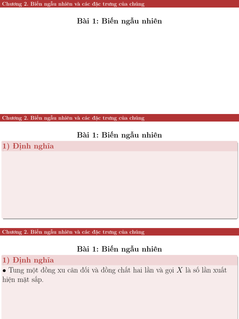XSTK Chuong 2 - 2024 | PDF