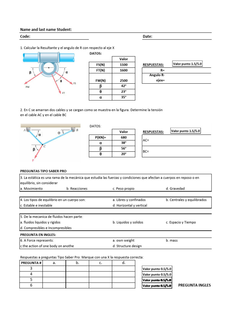 Ejercicios Cables Estatica | PDF | Mecánica | Mecanica clasica