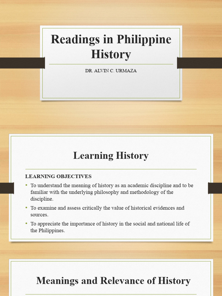 Readings in Philippine History | PDF | Multimedia | Historian