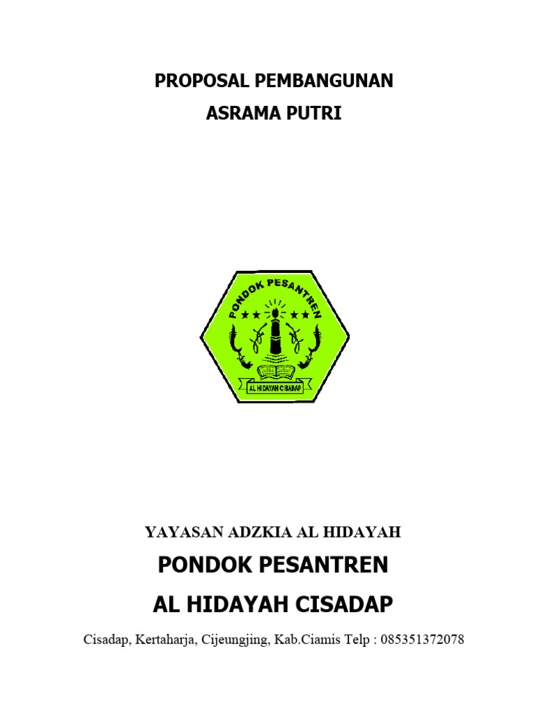 Proposal Asrama Al Hidayah | PDF