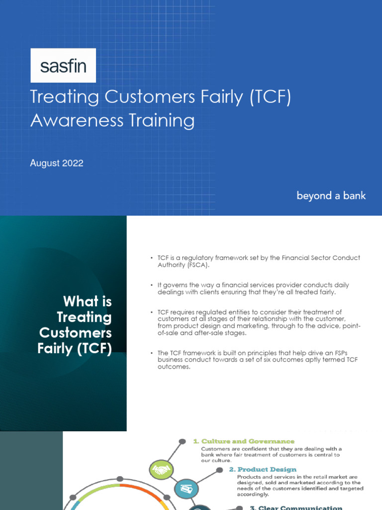 TCF Principles Awareness Training PDF | PDF | Risk | Governance