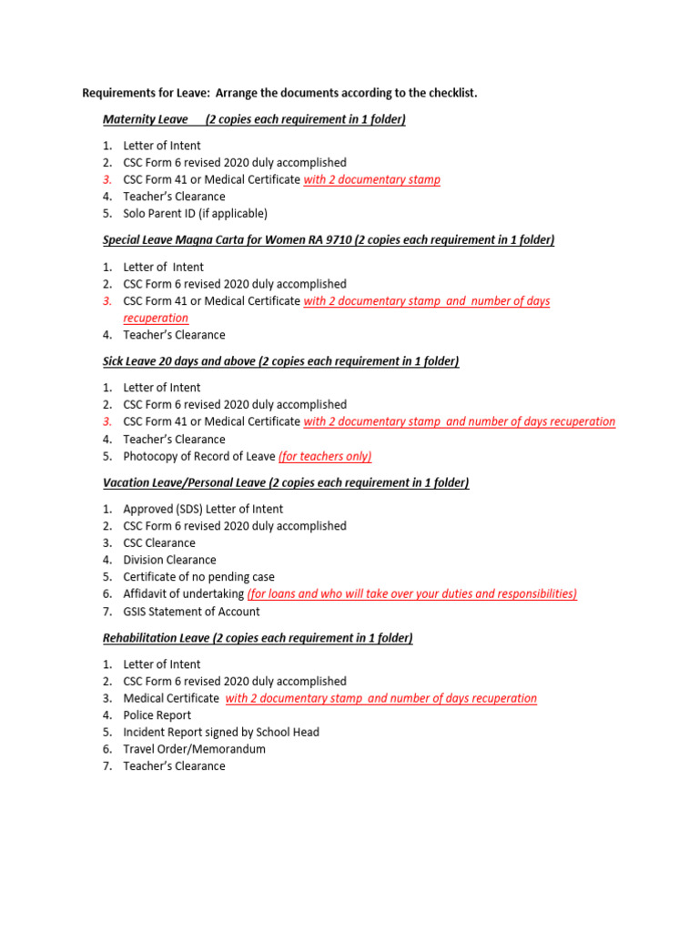 Requirements For Leave and Others | PDF | Affidavit | Document