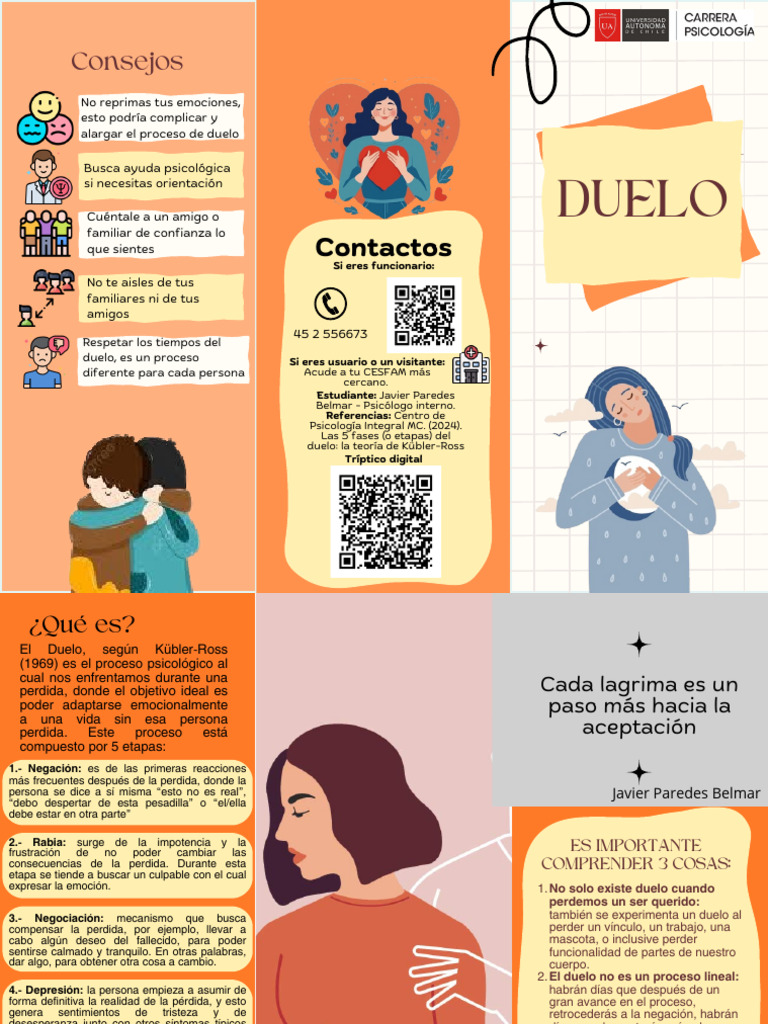Guía sobre las etapas del duelo | PDF | Dolor | Las emociones