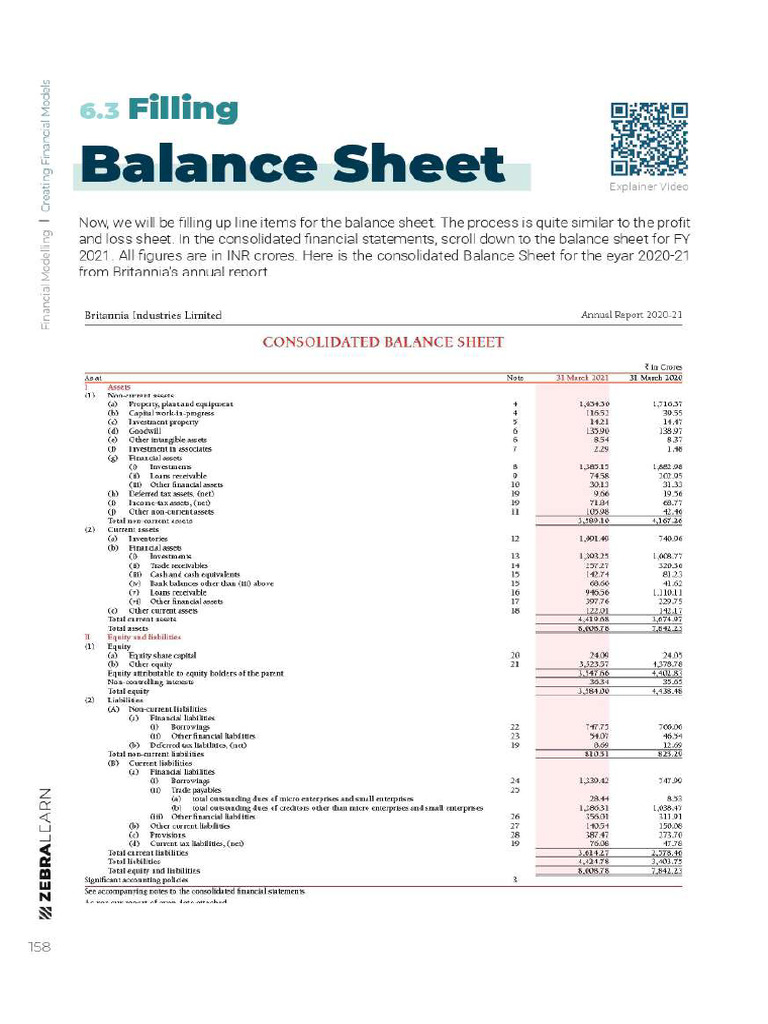 Filling Balance Sheet | PDF