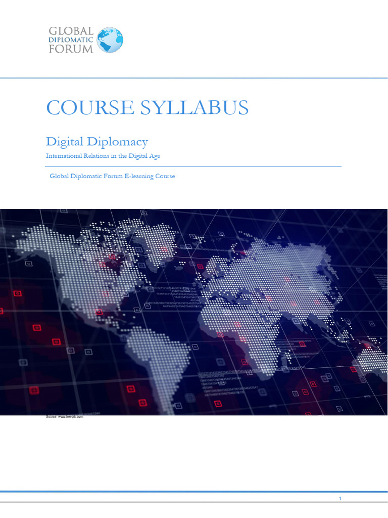 Digital Diplomacy Course Syllabus - October 2020 | PDF | Educational ...