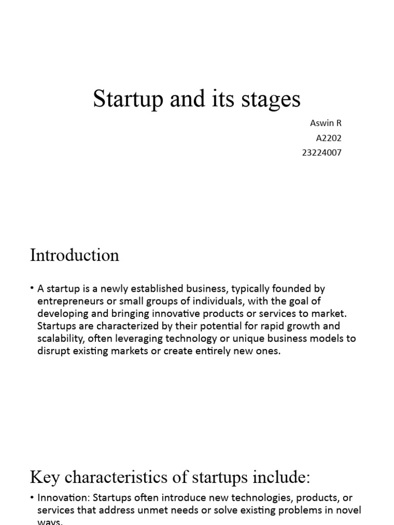 Startup Stages: From Ideation to Exit | PDF | Startup Company | Small ...