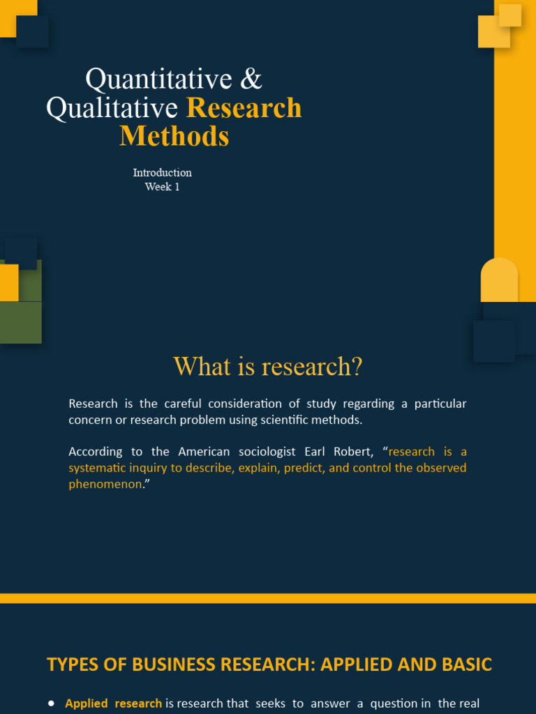 Lecture 3 (Week 2) | PDF | Quantitative Research | Qualitative Research Lecture 3 (Week 2) | PDF | Quantitative Research | Qualitative Research