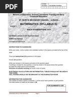 PSAC Grade 6 Maths Paper 2024 | PDF