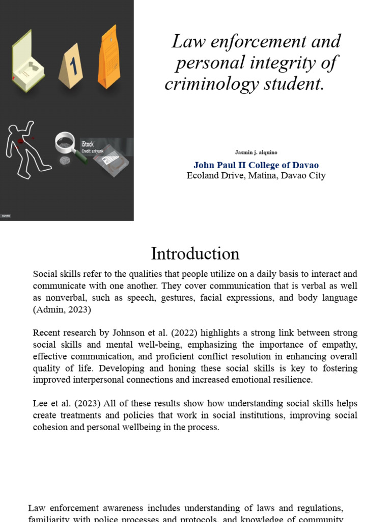 Powerpoint Outline Defense | PDF | Social Skills | Integrity