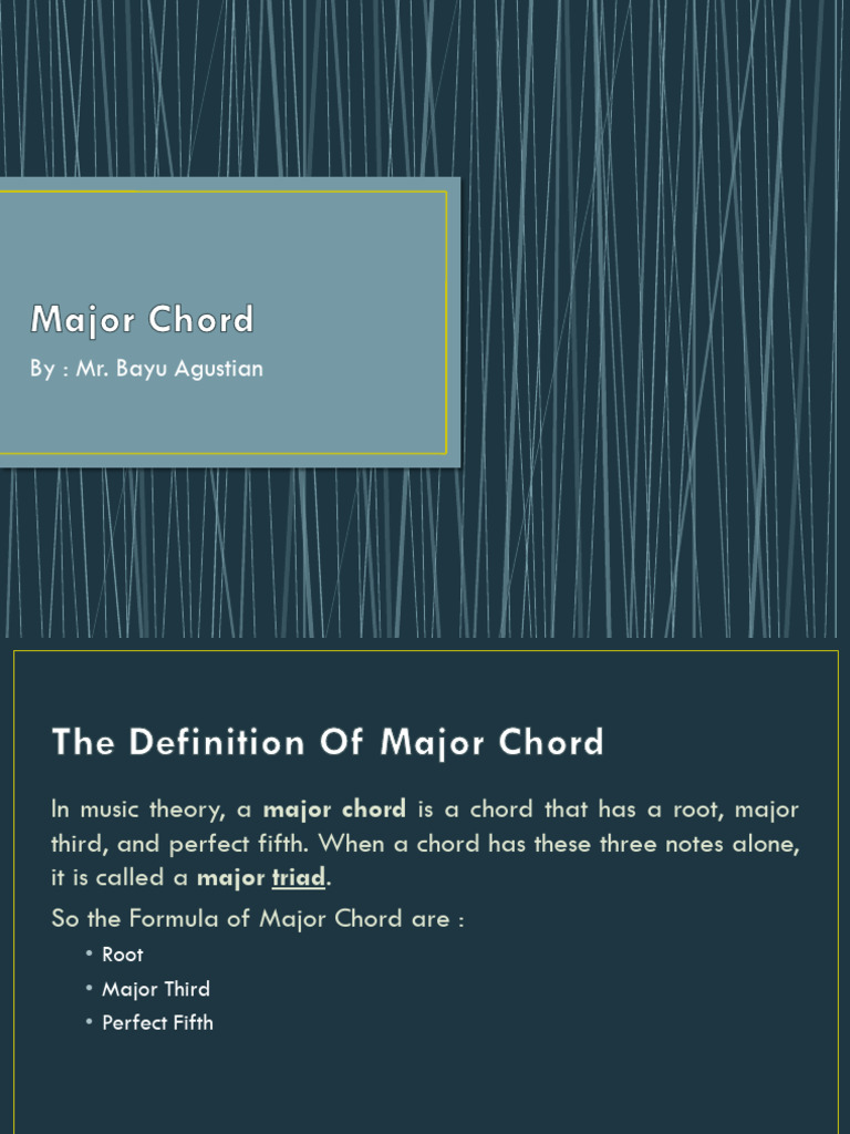 Introduction of Major Chord | PDF | Chord (Music) | Scale (Music)