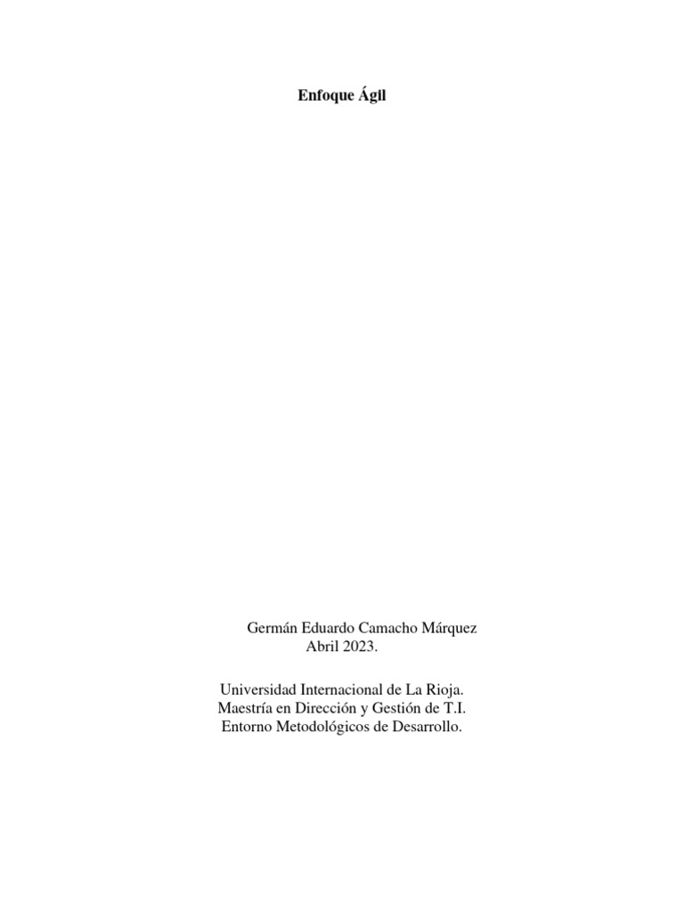 Actividad 1 Enfoque Agil German e Camacho Marquez | PDF | Documento de identidad | Informática