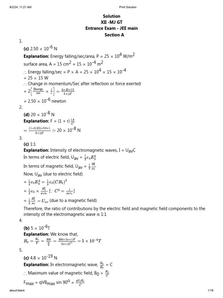 Xii-Mj (05 08 2024) Solution | PDF | Aldehyde | Chemistry Xii-Mj (05 08 2024) Solution | PDF | Aldehyde | Chemistry