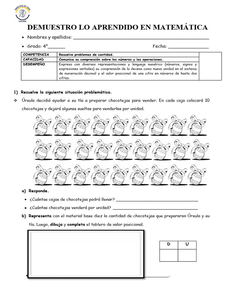 EvaluaciÓn DiagnÓstica De MatemÁtica Pdf Balanza Geometría 1739