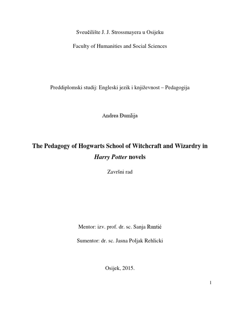 Harry Potter | PDF | Harry Potter | Learning