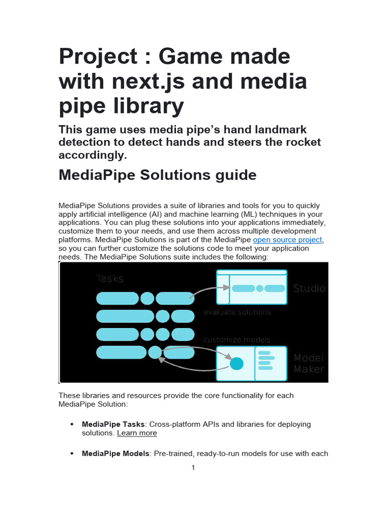 Project: Game Made With Next - Js and Media Pipe Library: Mediapipe ...