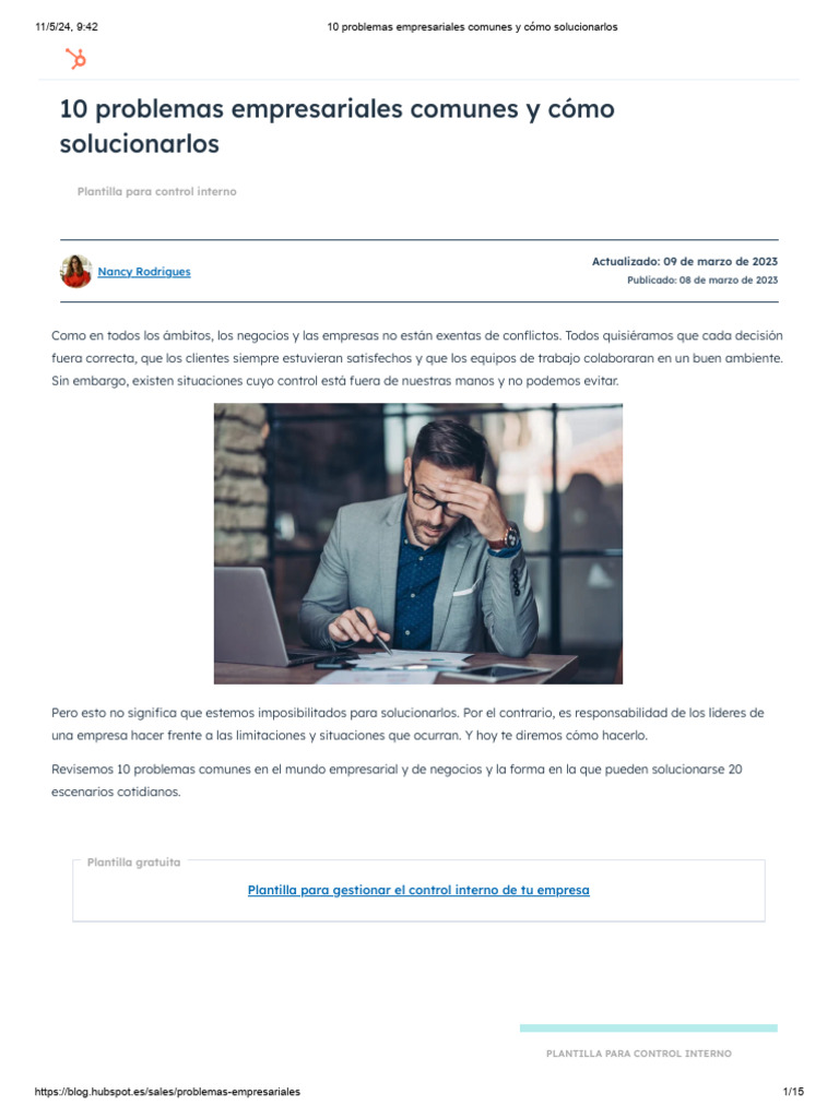 Soluciones a 10 Problemas Empresariales | PDF | Business | Liderazgo