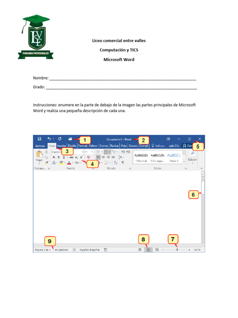 Interfaz de Word | PDF