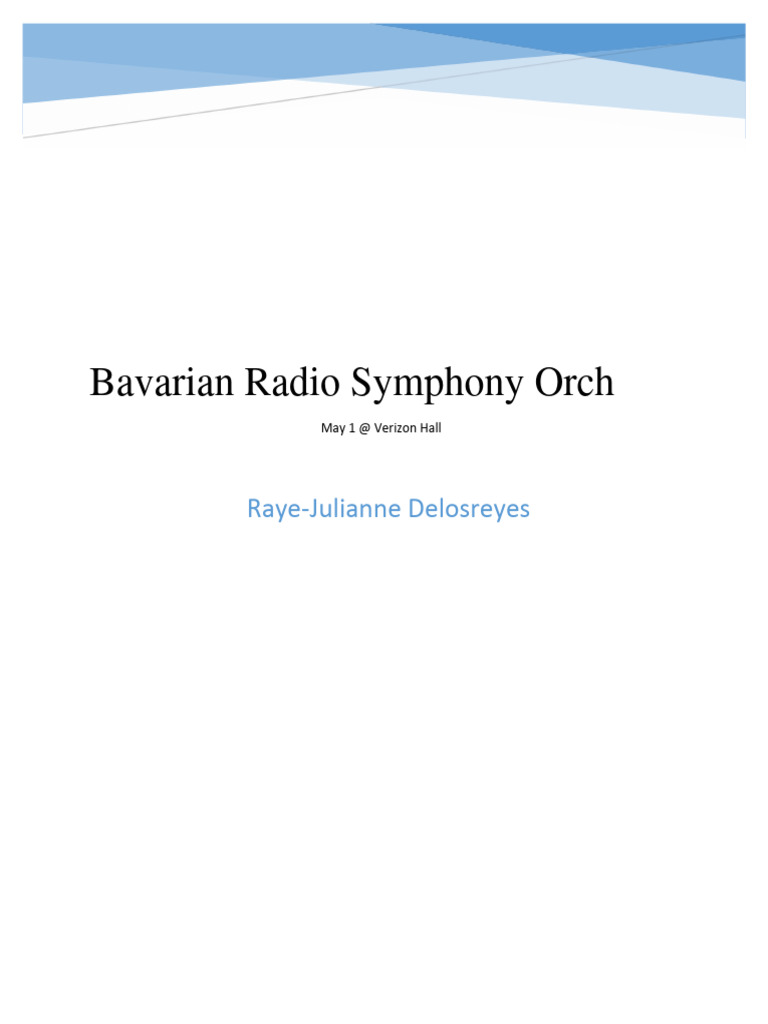 Concert Report Template | PDF | Citation | Composers