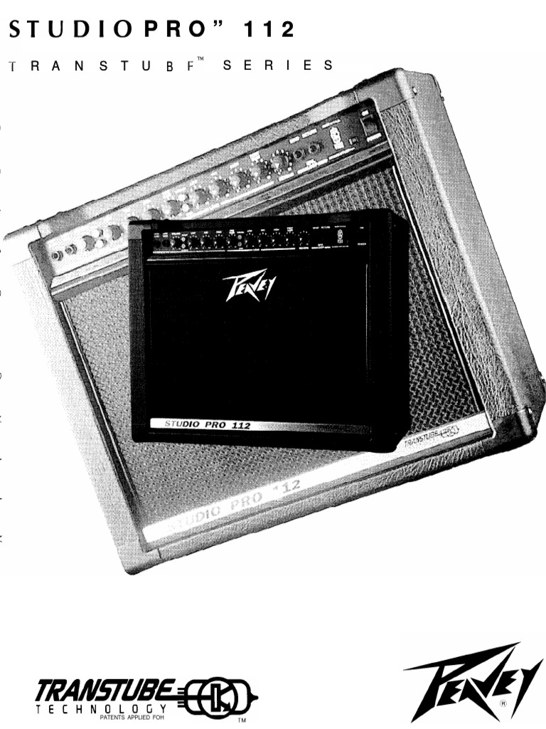 Manual Peavey Studio Pro 112 Transtube | PDF | Equalization (Audio) | Electrical Engineering