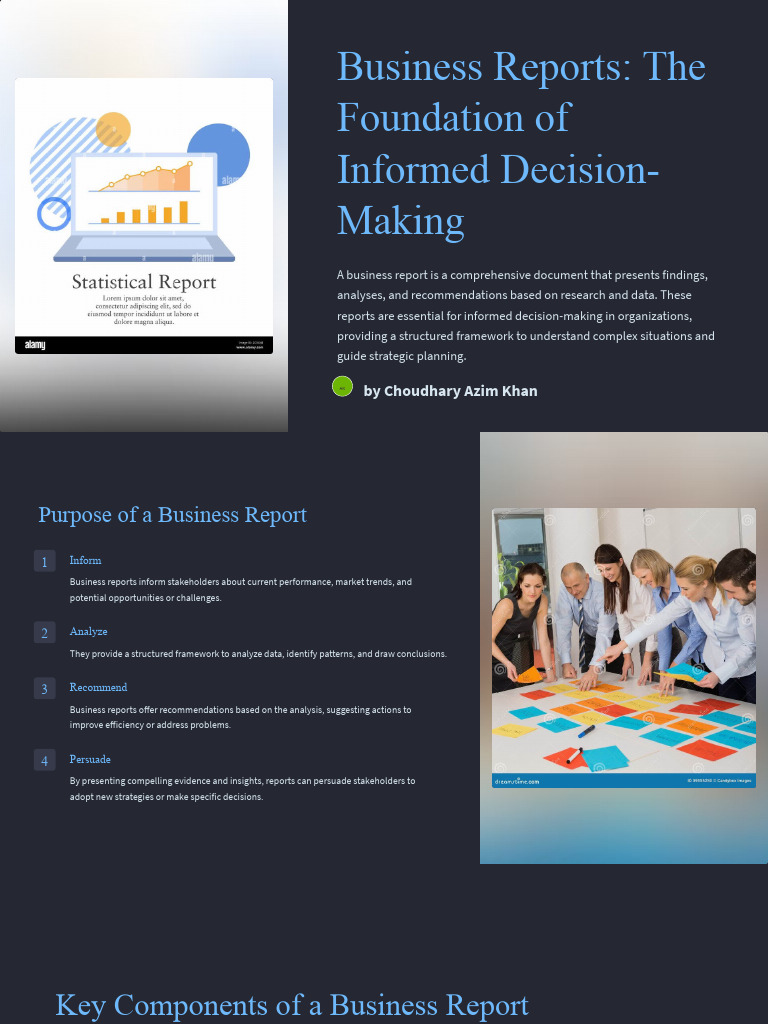 Business Reports The Foundation of Informed Decision Making | PDF ...