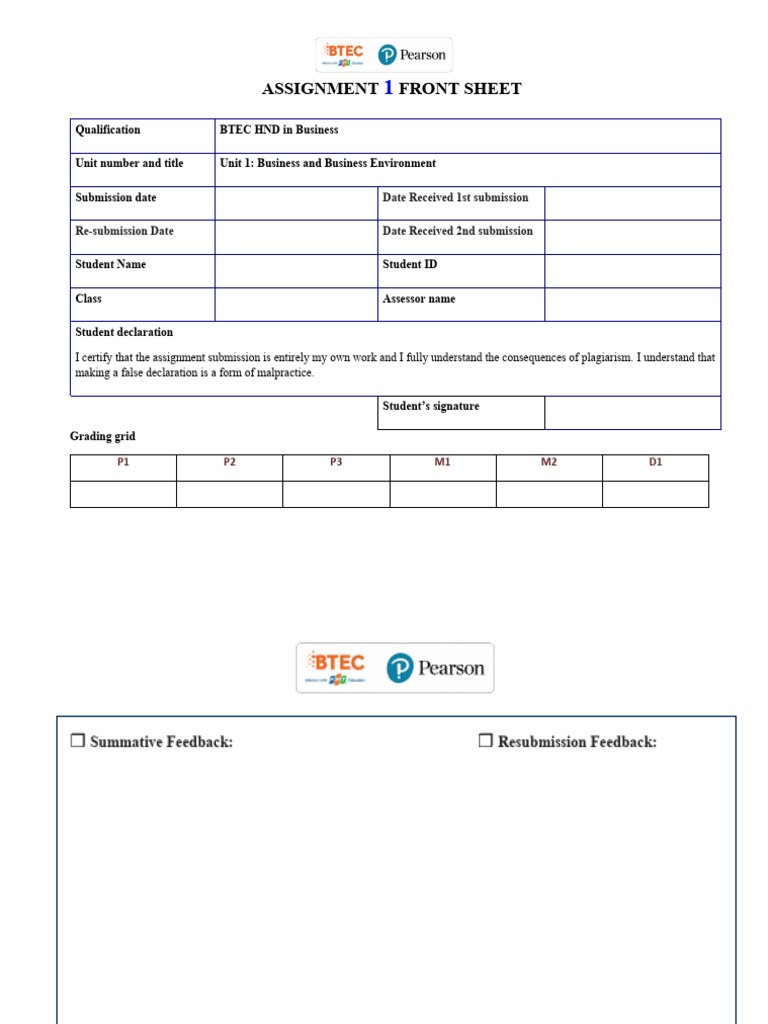 1-5032-FRONTSHEET 1-Assignment 1 | PDF | Career & Growth