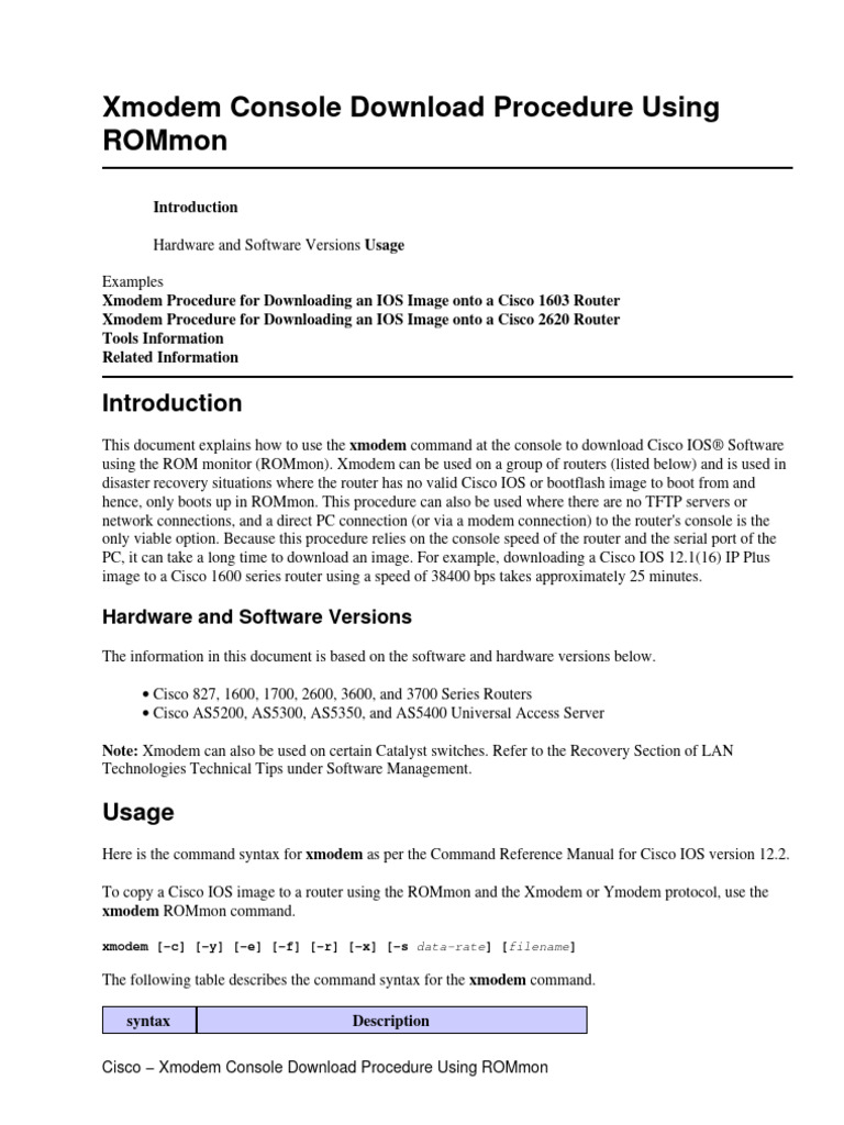 xmodem_generic | PDF | Bit Rate | Booting