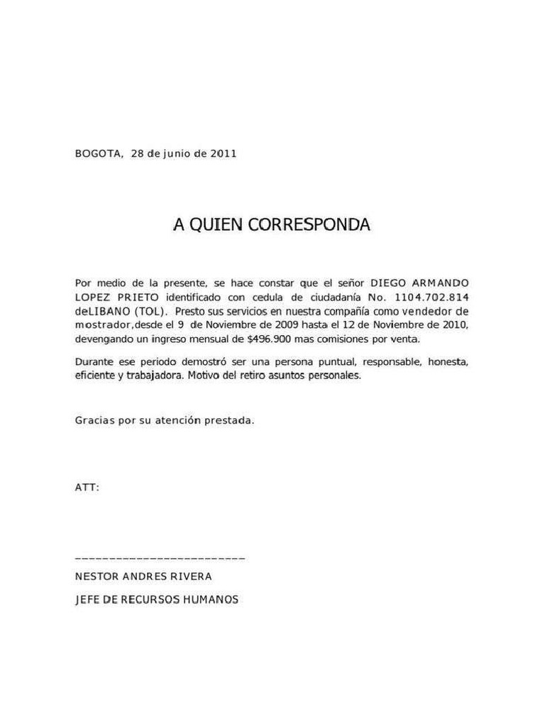 Carta Con Acuse de Recibo | PDF