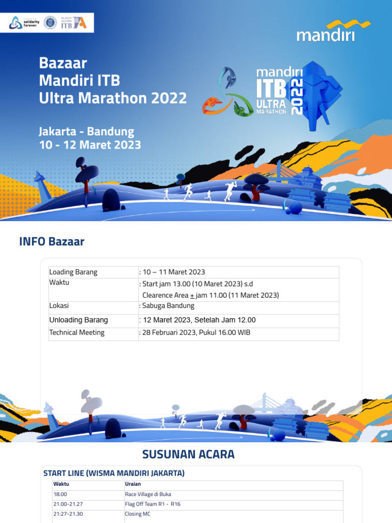 Bazaar Ultra Marathon ITB 2023 | PDF