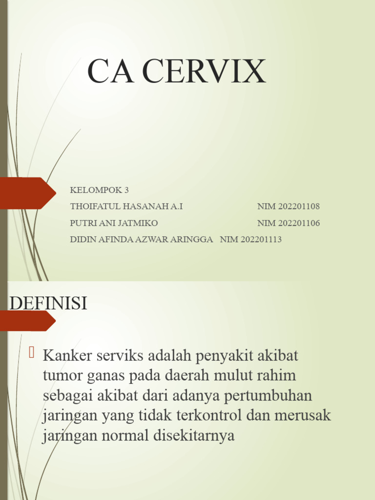 Ca Cervix | PDF