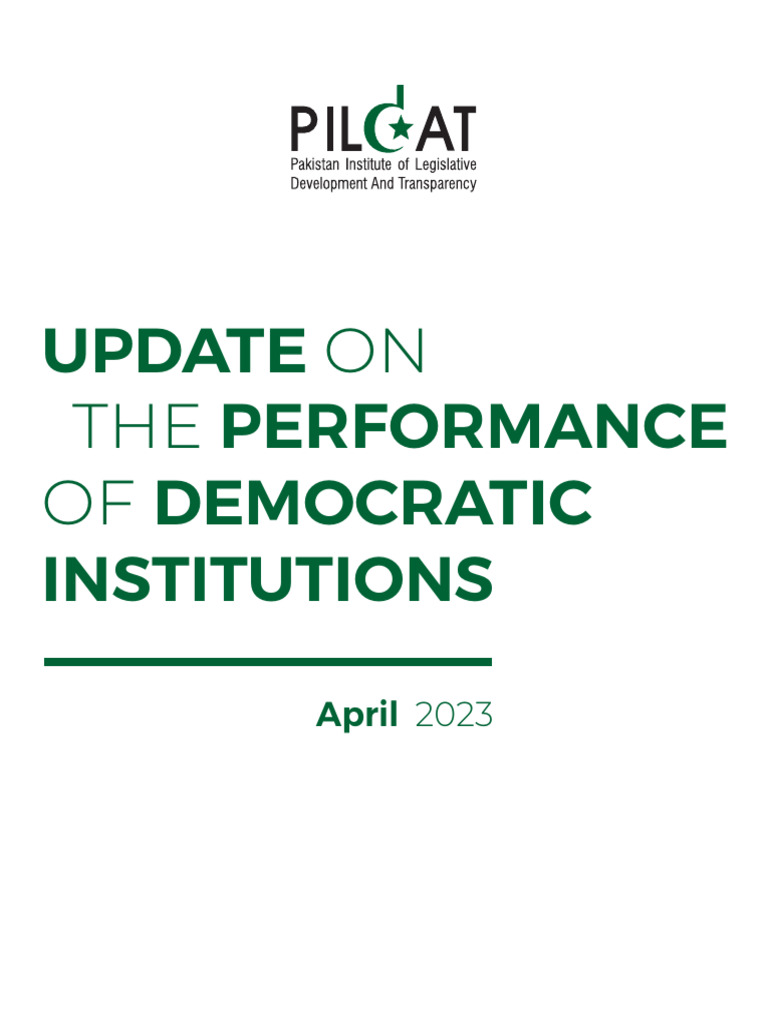 April 2023 Update on Pakistan's Democracy | PDF | Parliament Of ...