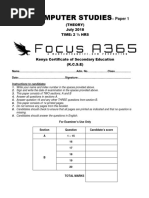 Computer PP1 QP | PDF | Computer Science | Computer Architecture