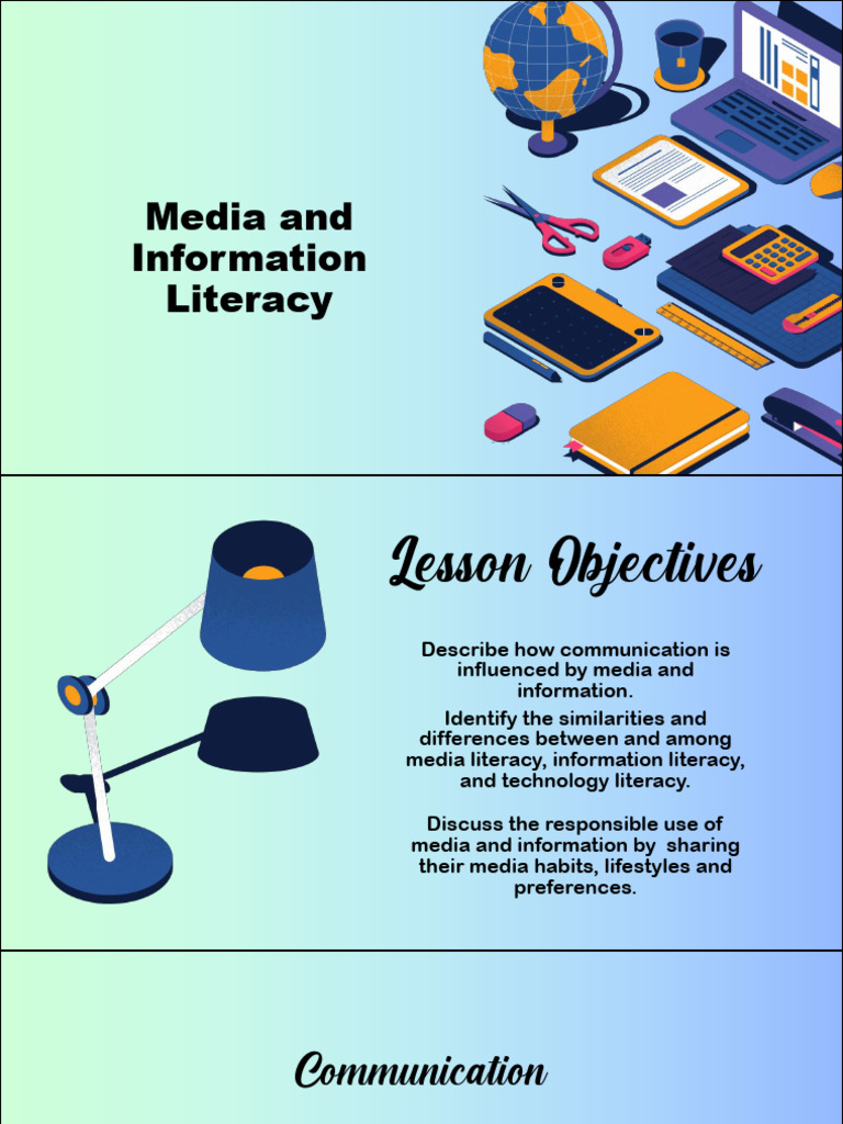 LESSON 1 Introduction To Media and Information Literacy | PDF | Media (Communication) | Information