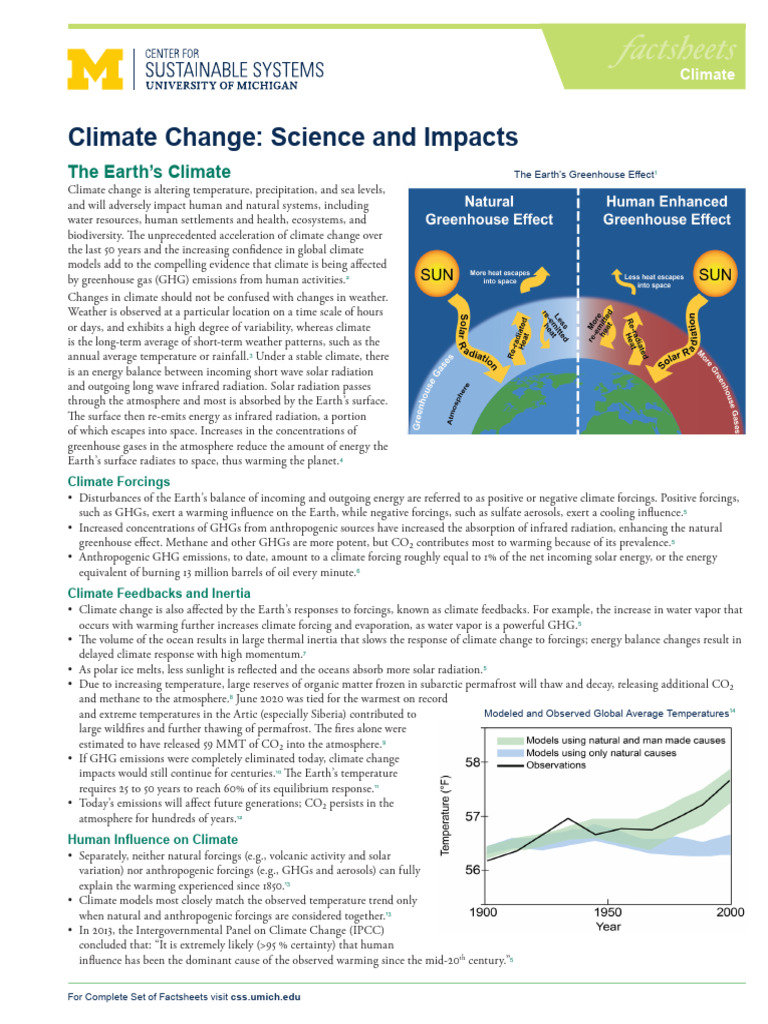 Climate Science - css05-19 - E2021 | PDF | Climate Change | Greenhouse Gas