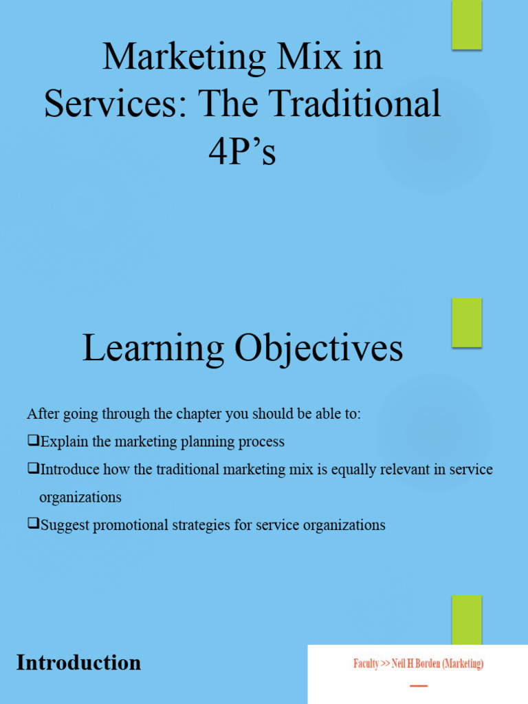 Marketing Mix in Services | PDF | Marketing | Product (Business)