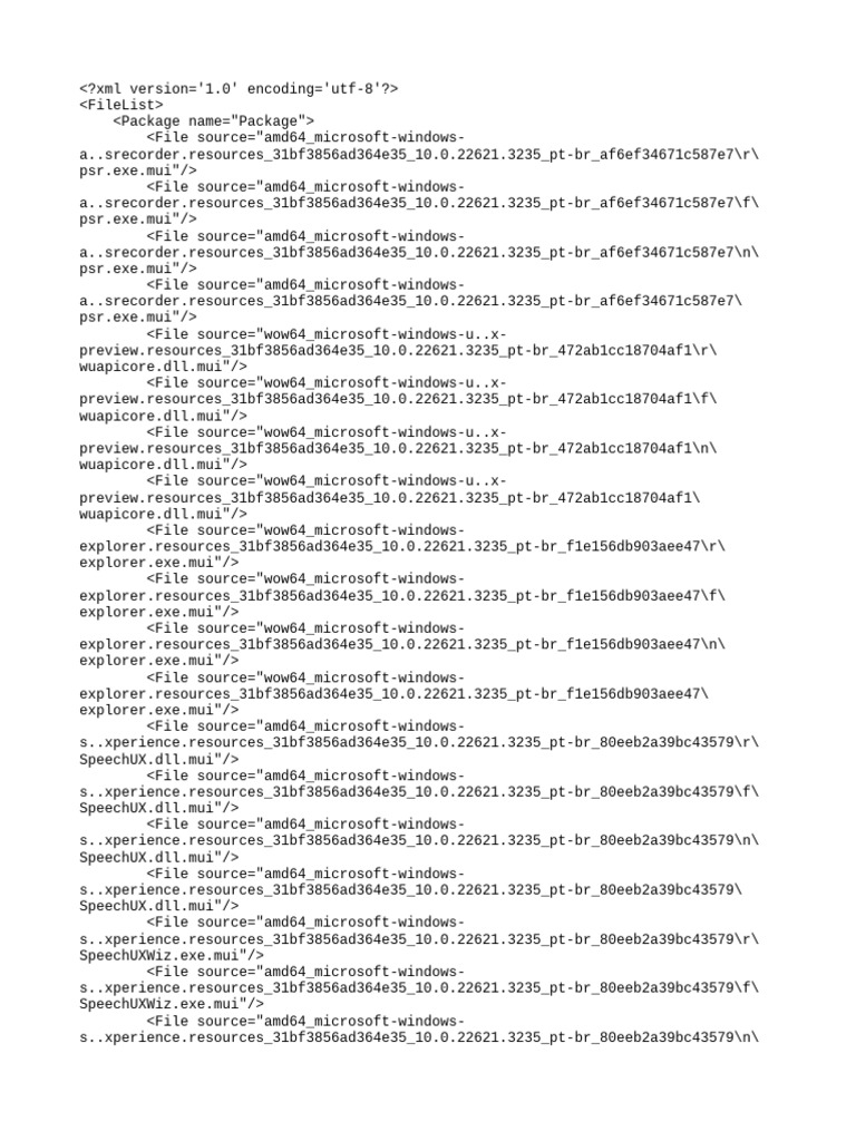 PFL Package For RollupFix Amd64 22621.3296.1.6 | PDF