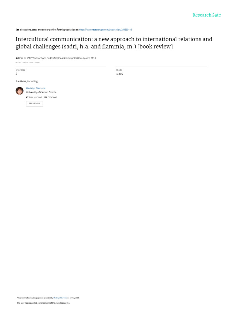 Intercultural Communication Insights | PDF | Cross Cultural ...