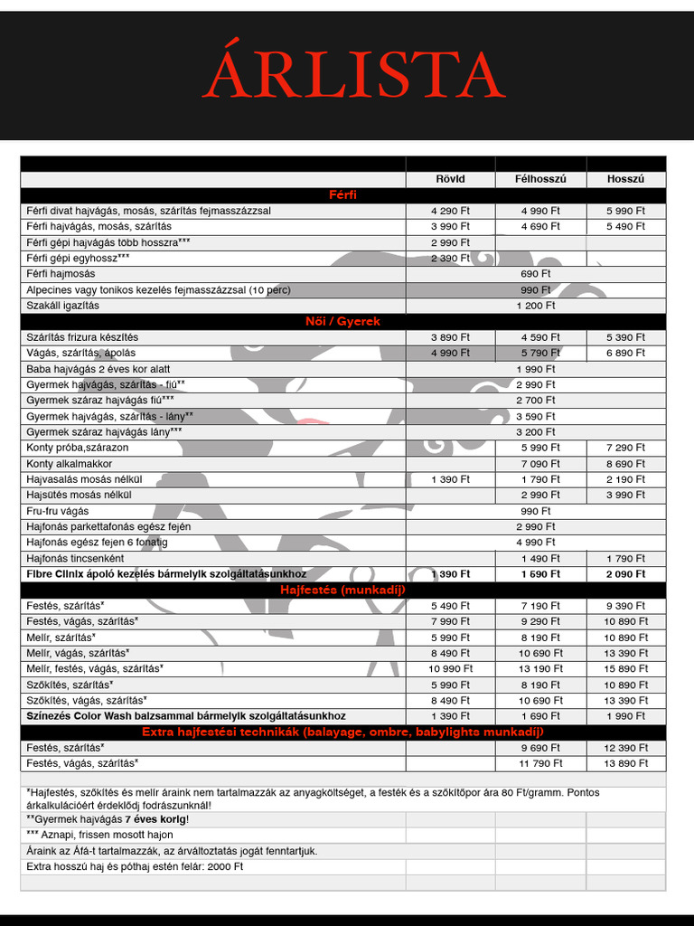 Árlista Pécs Kincses Út 2022 Januar | PDF