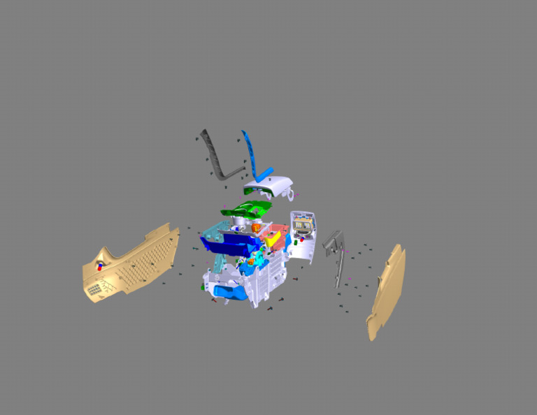 SCV Us en File 2010 EDGE FLOOR CONSOLE EXPLODED VIEW 1.pdf Gen Ref | PDF