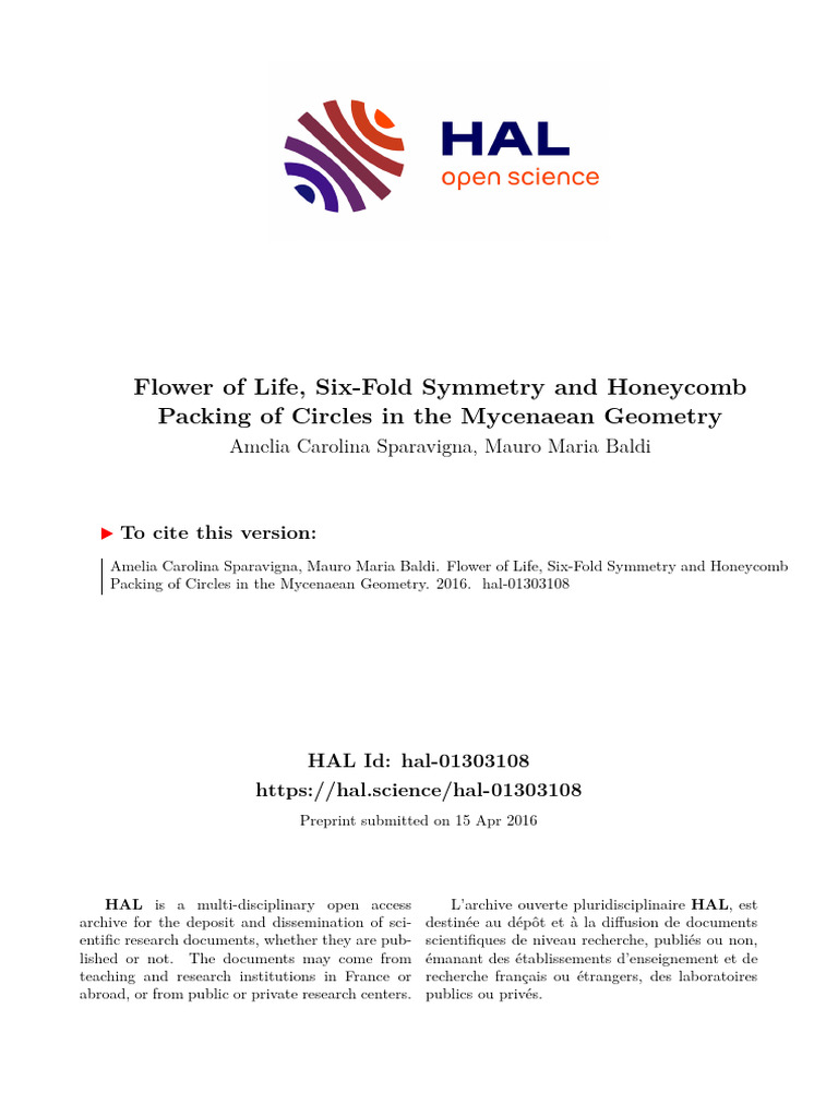 SSRN Id2756099 Flower of Life | PDF | Mycenaean Greece | Mycenae