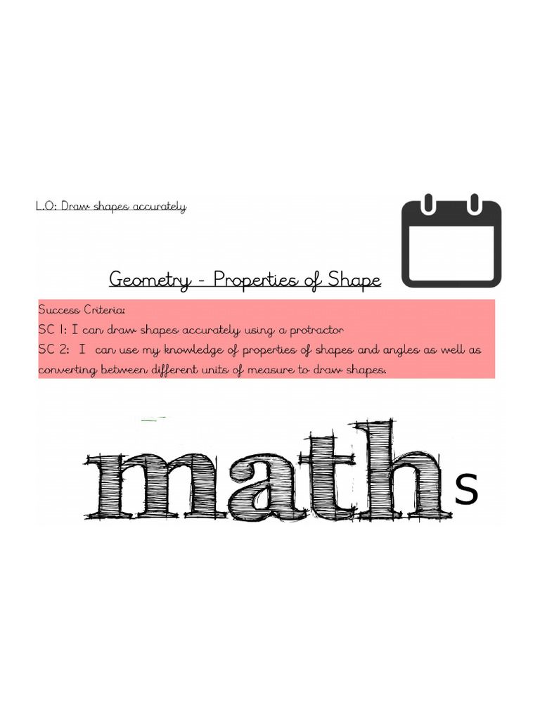 Wednesday Draw Shapes Accurately | PDF