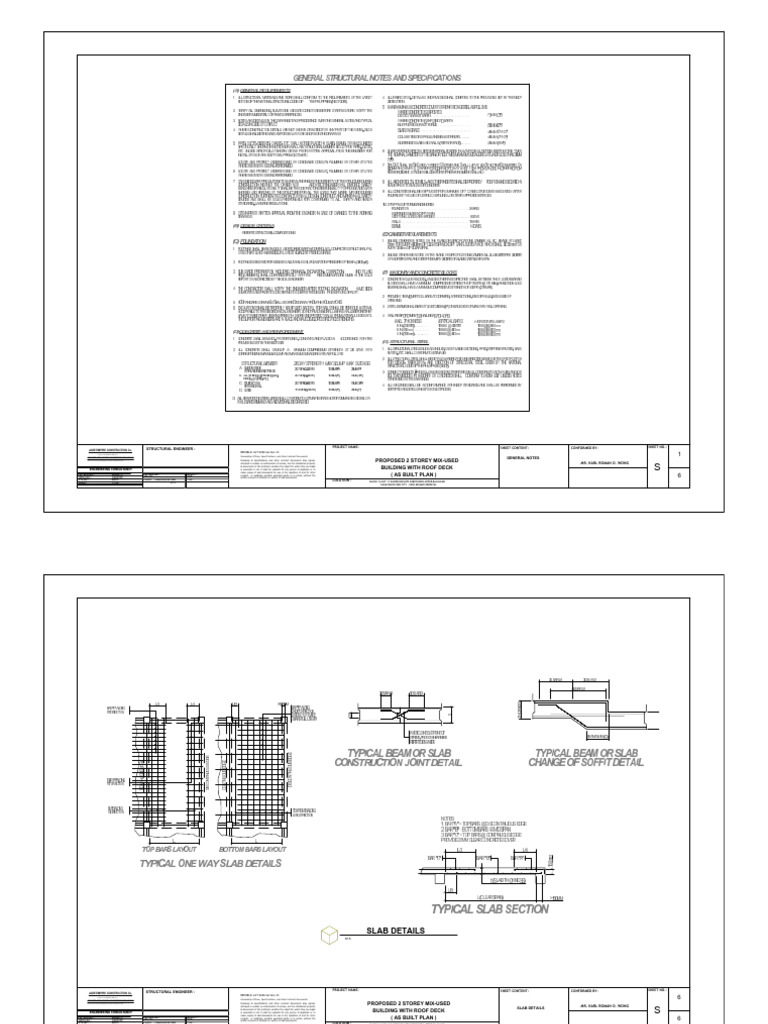 Structural Plan 1-Merged | PDF | Concrete | Civil Engineering