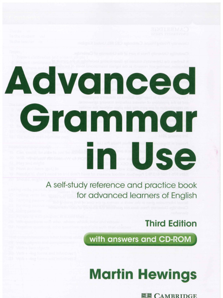Advanced Grammar In Use Martin Hewings Pdf