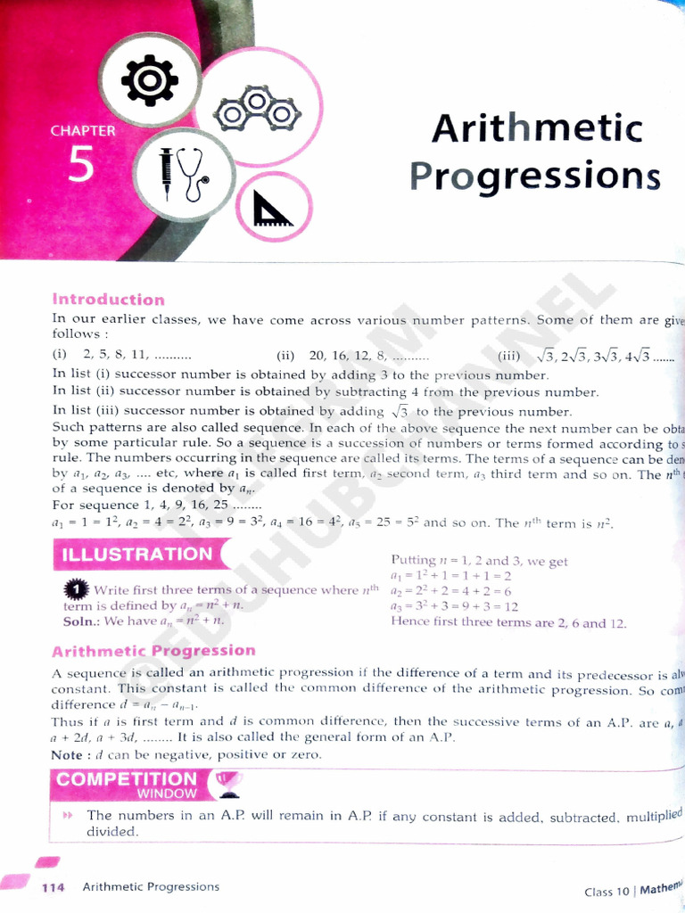 CH - 5 Arithmetic Progression | PDF